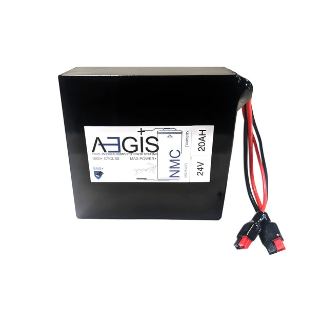 Aegis 24V 20Ah Lithium Ion Battery Pack | NMC 24V Lithium Battery ...