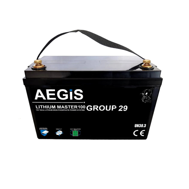 Aegis 12V 100Ah LiFePO4 Battery | LFP 12V LiFePO4 Battery | Aegis Battery