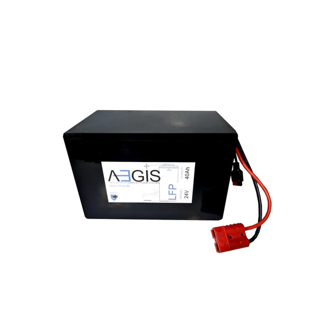 Aegis 24V 40Ah LiFePO4 Battery Pack | LFP 24V LiFePO4 Battery - PVC ...